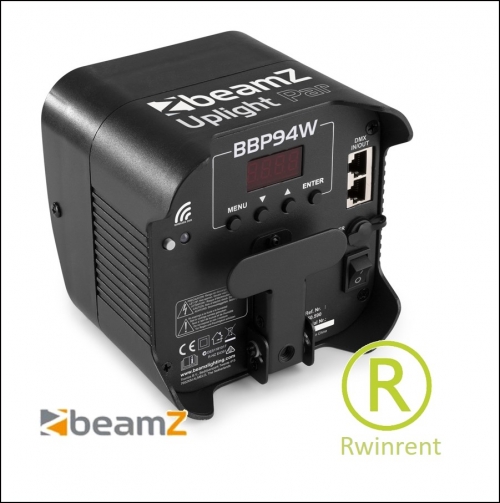 Accu spot 48watt RGBAW-UV WDMX richtbaar BBP94W - huren
