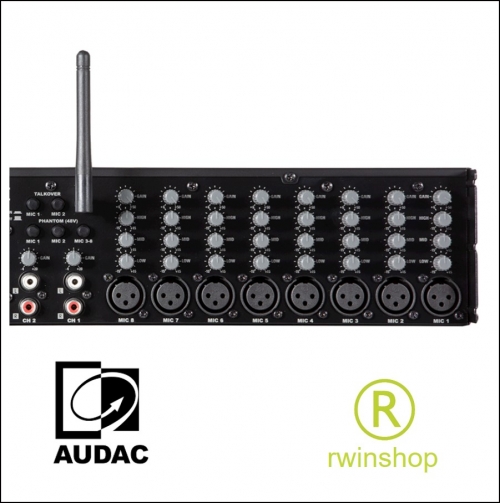 Audac Pre220 Mengunit 2zones 10 ingangen Bluetooth minijack 8xlr 3d EQ ...